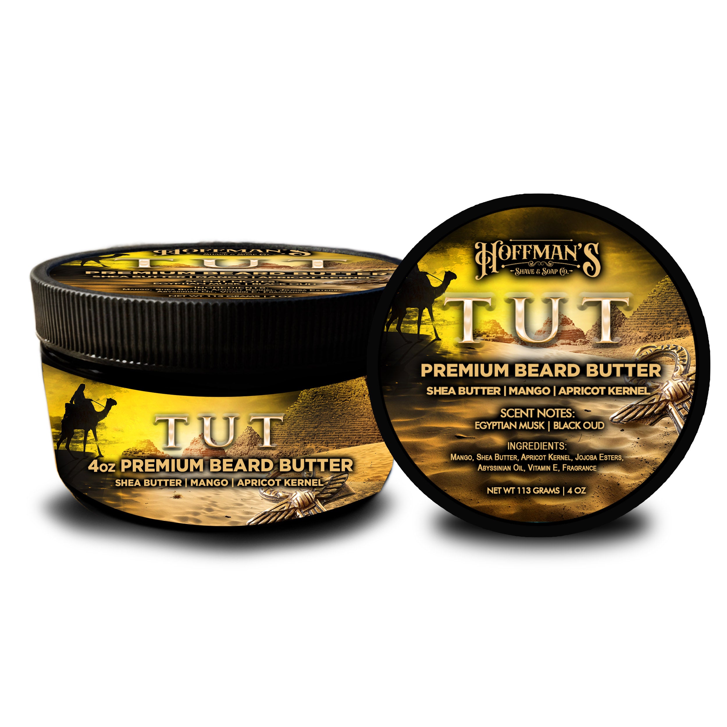 TUT (Egyptian Musk & Black Oud) 4oz Premium Beard Butter – Hoffman's ...